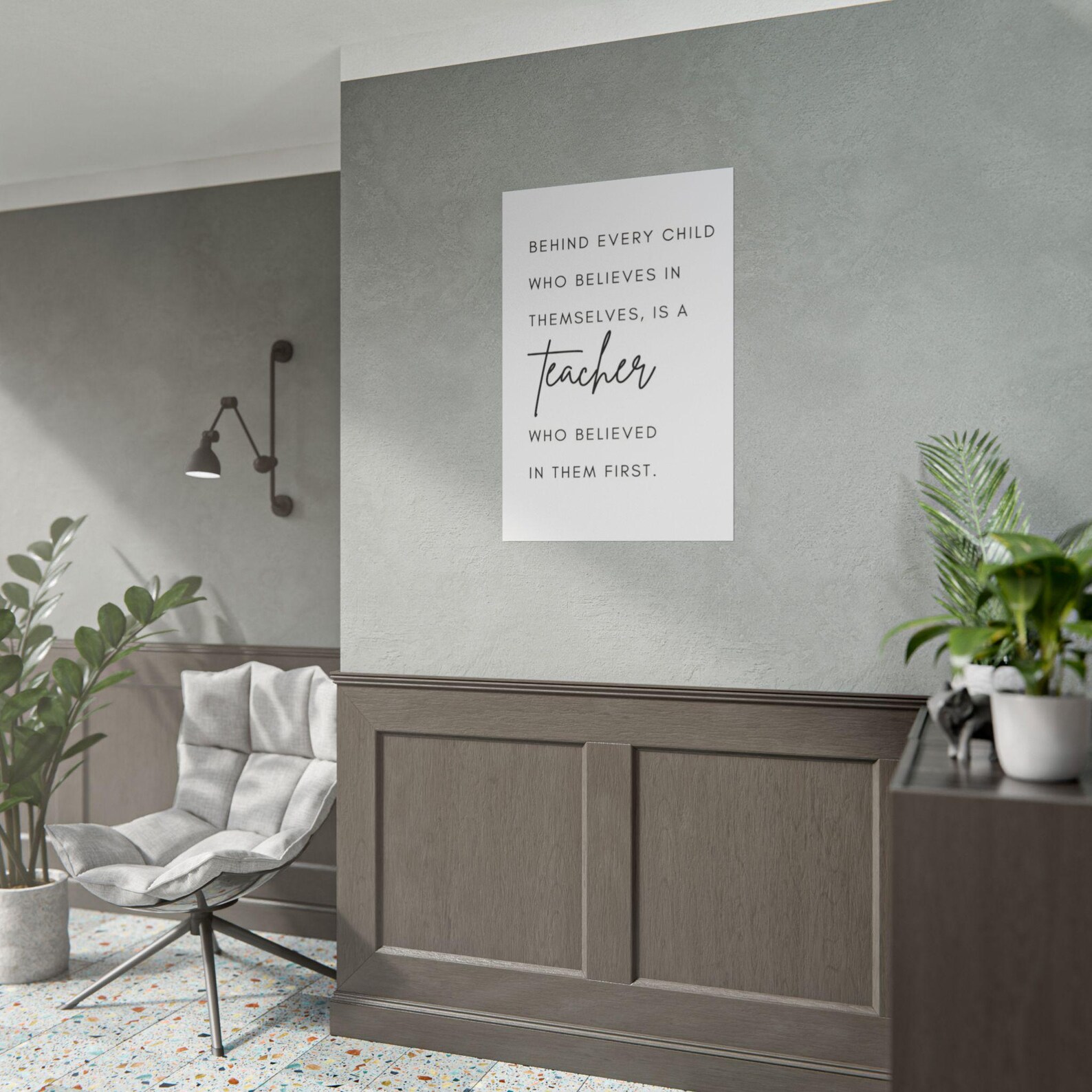 Teacher Wall Art Rolled Poster, Inspirational Teacher Print, Gift for ...