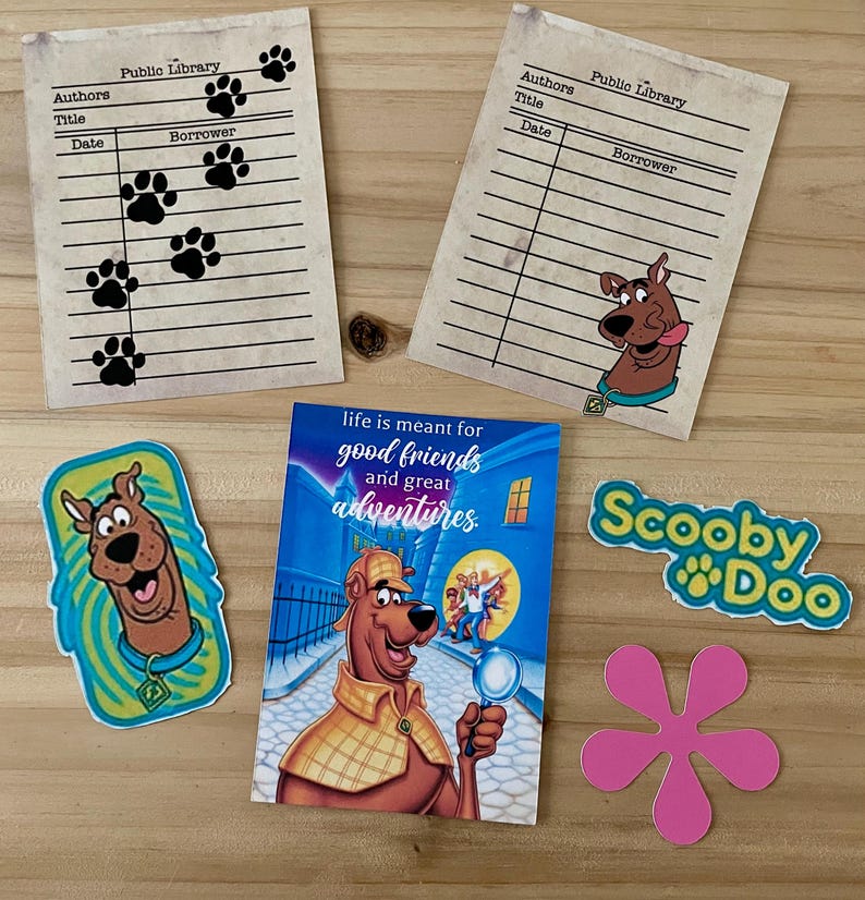 Junk Journal Ephemera, Scrapbook Die Cuts, Scooby Doo Ephemera, Journal ...