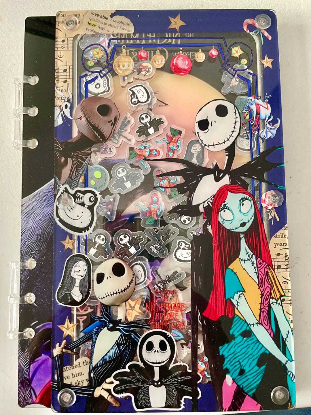 Acrylic Notebook, Shaker Notebook, Junk Journal, School Supplies, Gifts ...