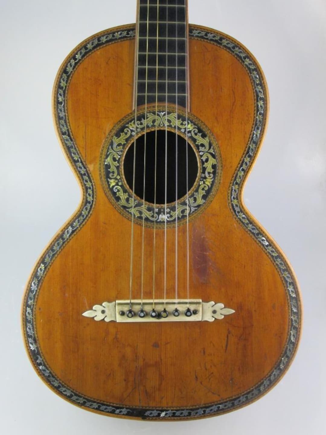 Rare Antique German 19th Century Romantic Parlour Guitar Circa 1860 ...