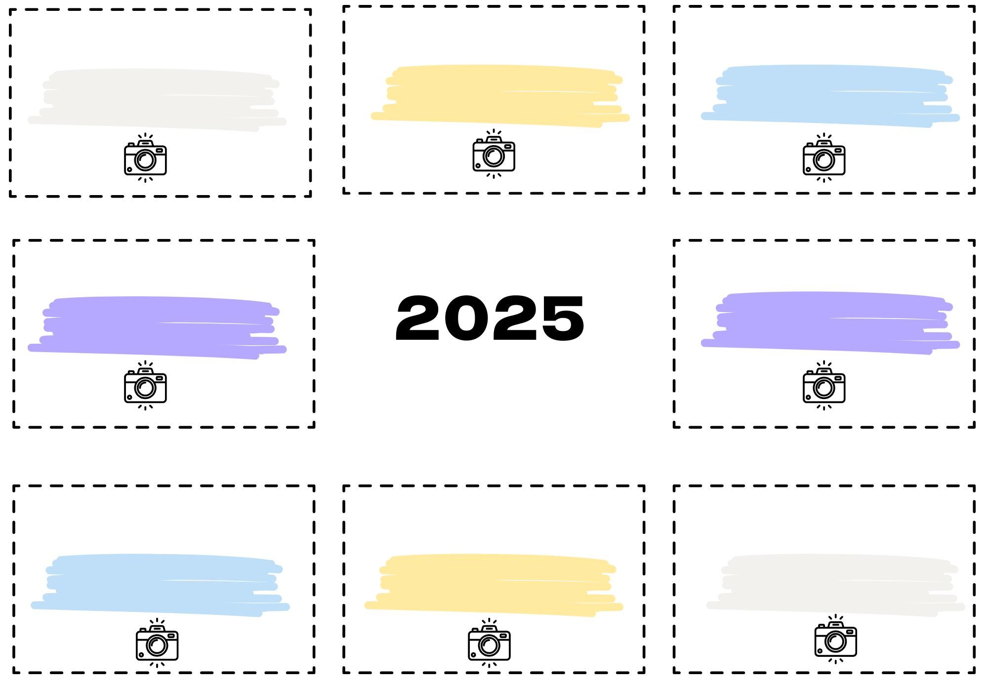 2025 Vision Board Template - Etsy