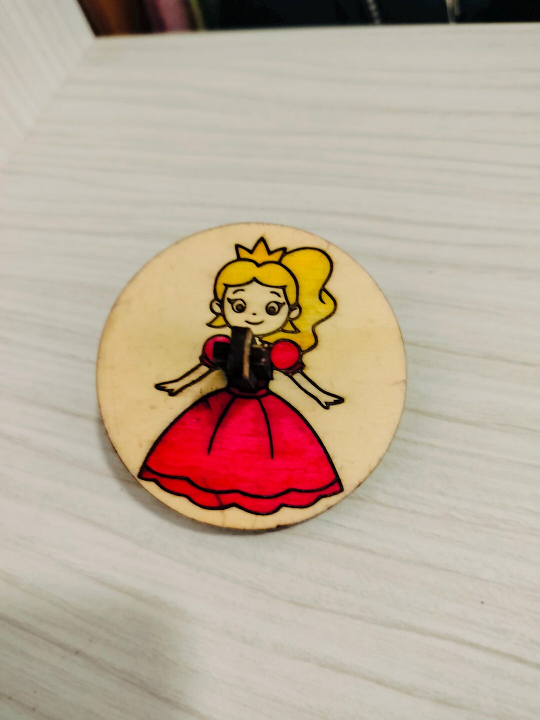 Princess Spinning Top Design File – Laser-cut SVG for DIY Plywood Toys ...