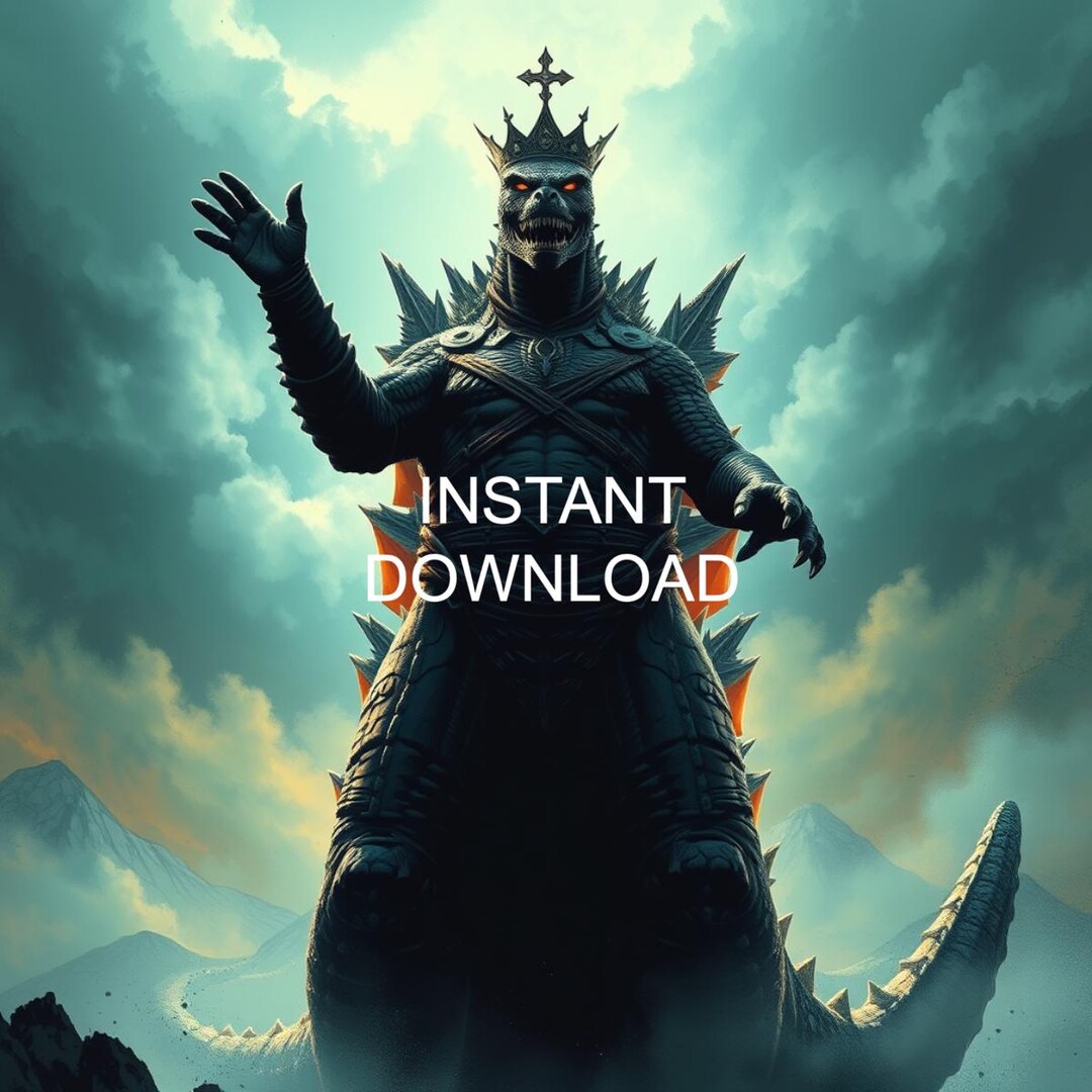 Radioactive Titan SVG | Cosmic Lizard Vector | Sci-fi Print & Merch ...