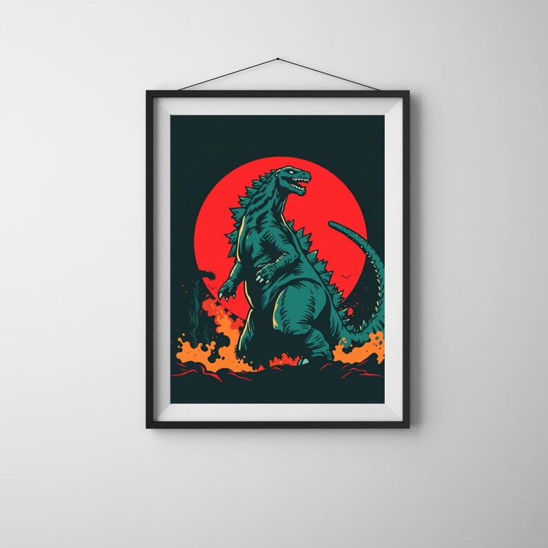Fierce Godzilla Attack SVG | King of Monsters Vector for DIY Projects ...