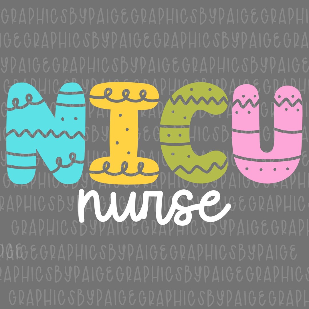 Easter Nicu Nurse PNG | Cute Nurse Sublimation Design | Pastel Spring ...