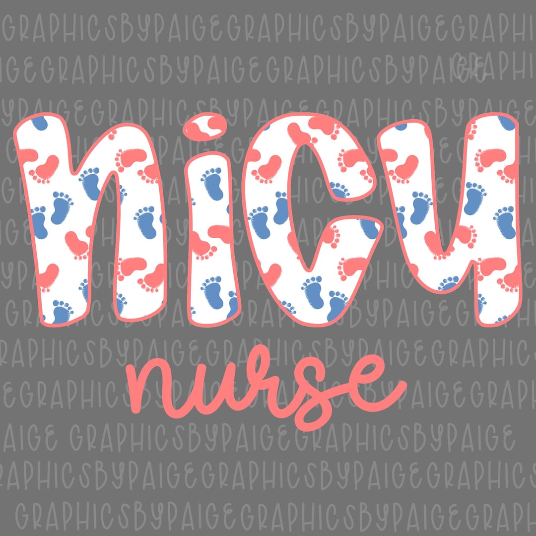 NICU PNG | Neonatal Intensive Care Unit Nurse Design | Cute Floral ...