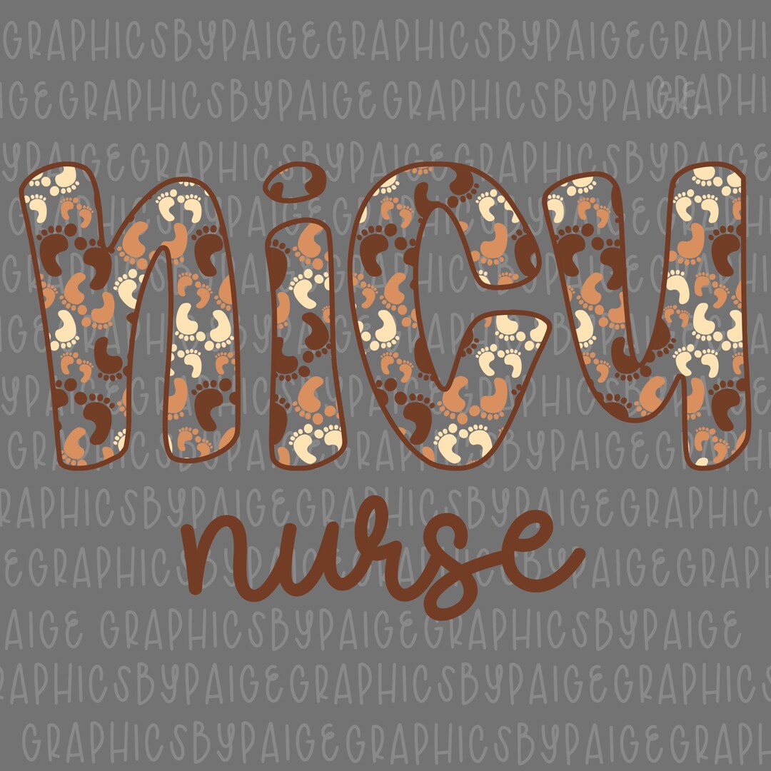 NICU PNG | Neonatal Intensive Care Unit Nurse Design | Cute Floral ...