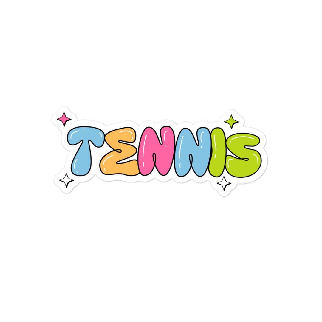 Stickers, Tennis Sticker, Sports Sticker, Tennis Gifts, Tennis Gift for ...