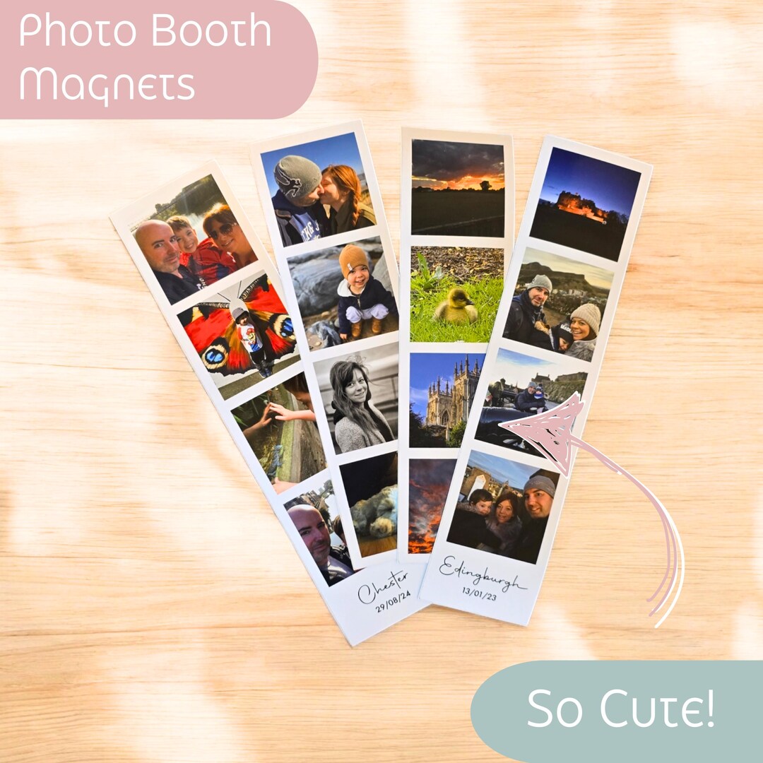 Custom Photo Booth Magnets Personalised Fridge Magnets Refrigerator ...