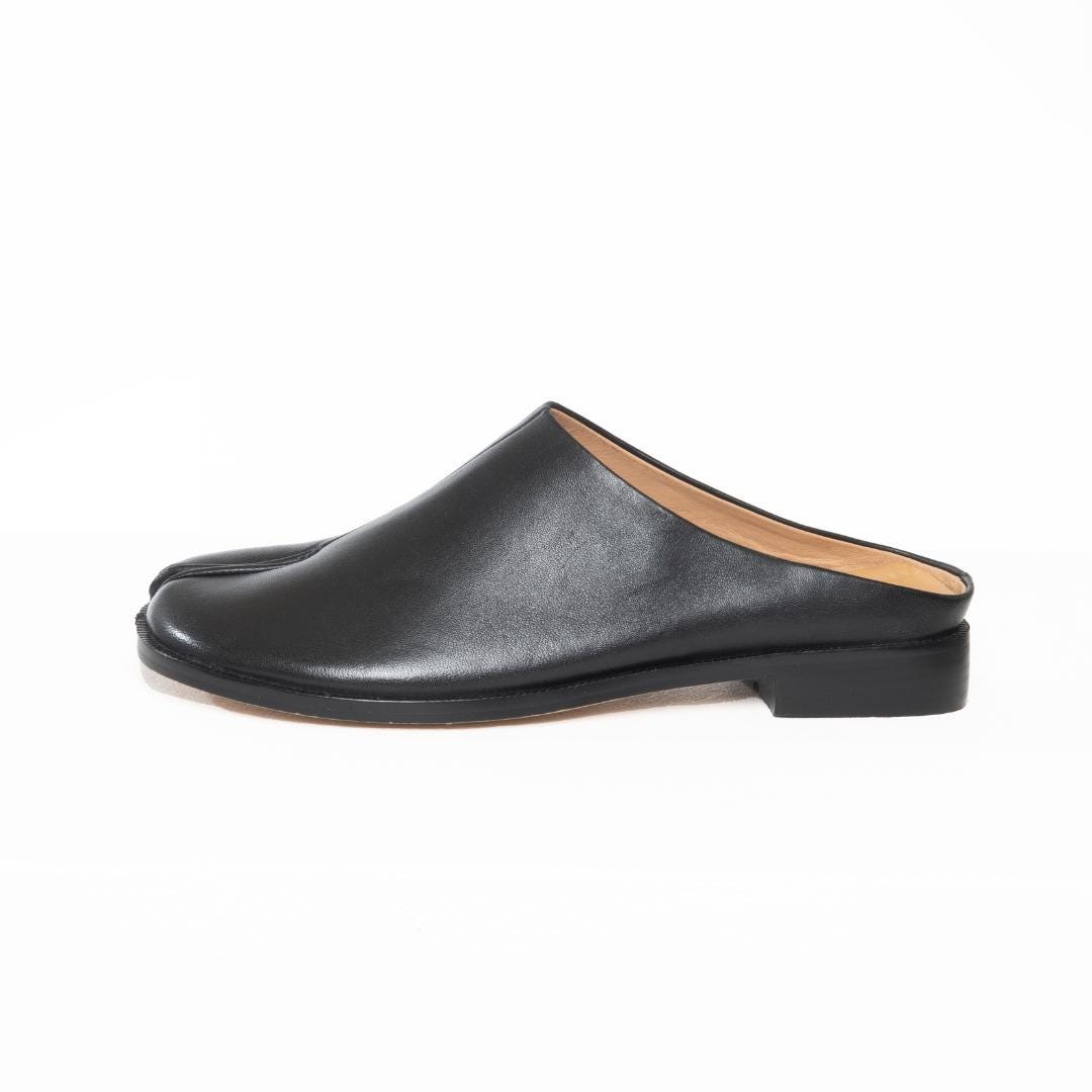 Japanese-inspired Leather Tabi-style Mules/clogs - Etsy