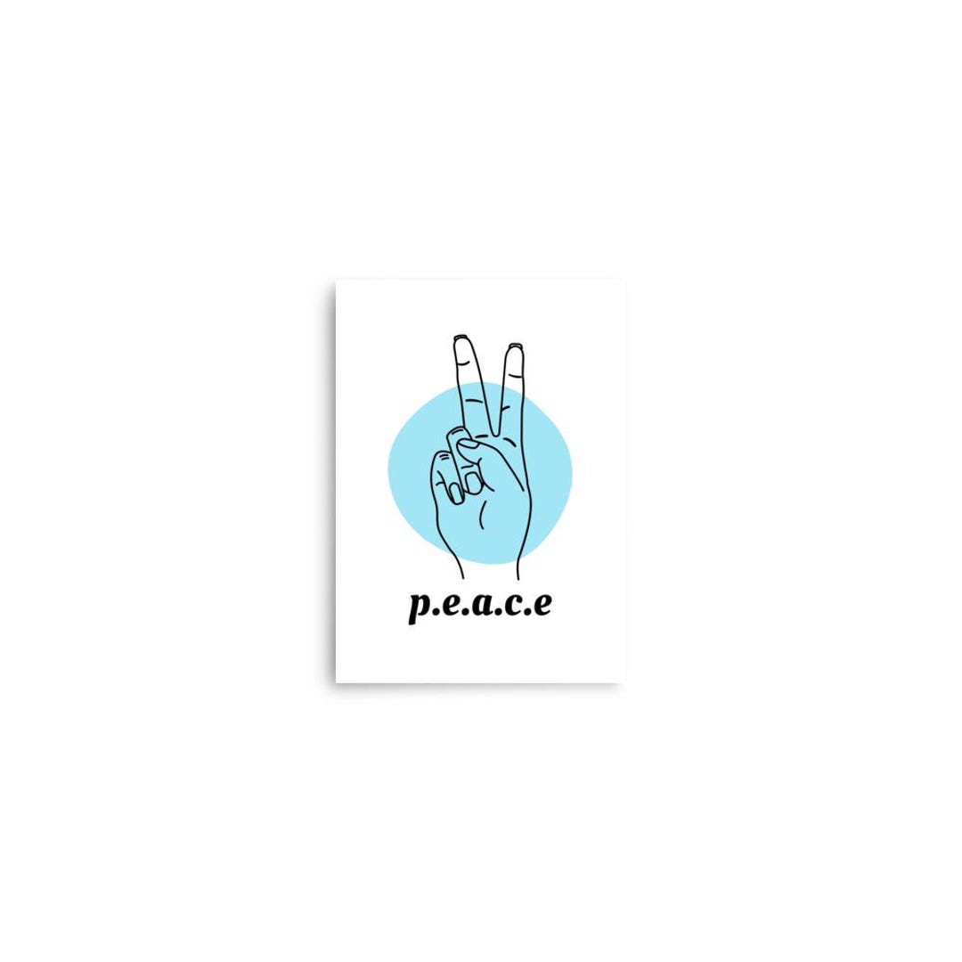 Peaceful Posterpeace Sign Posterprinted Picture Wall Art Decoration ...