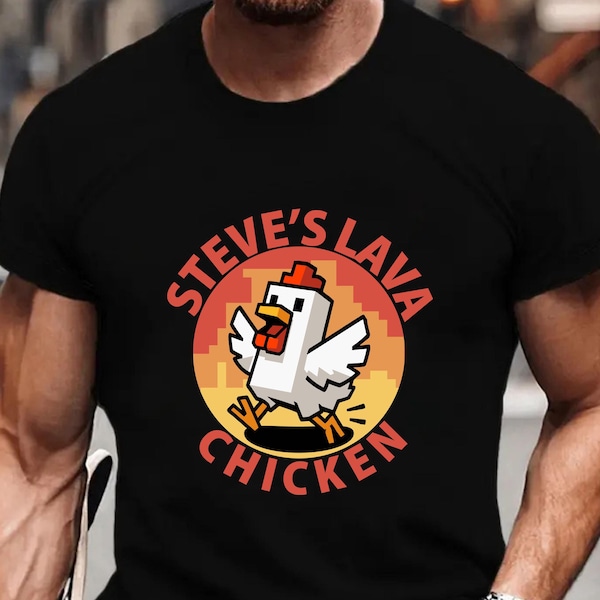 Steves Lava Chicken Tshirt - Etsy UK