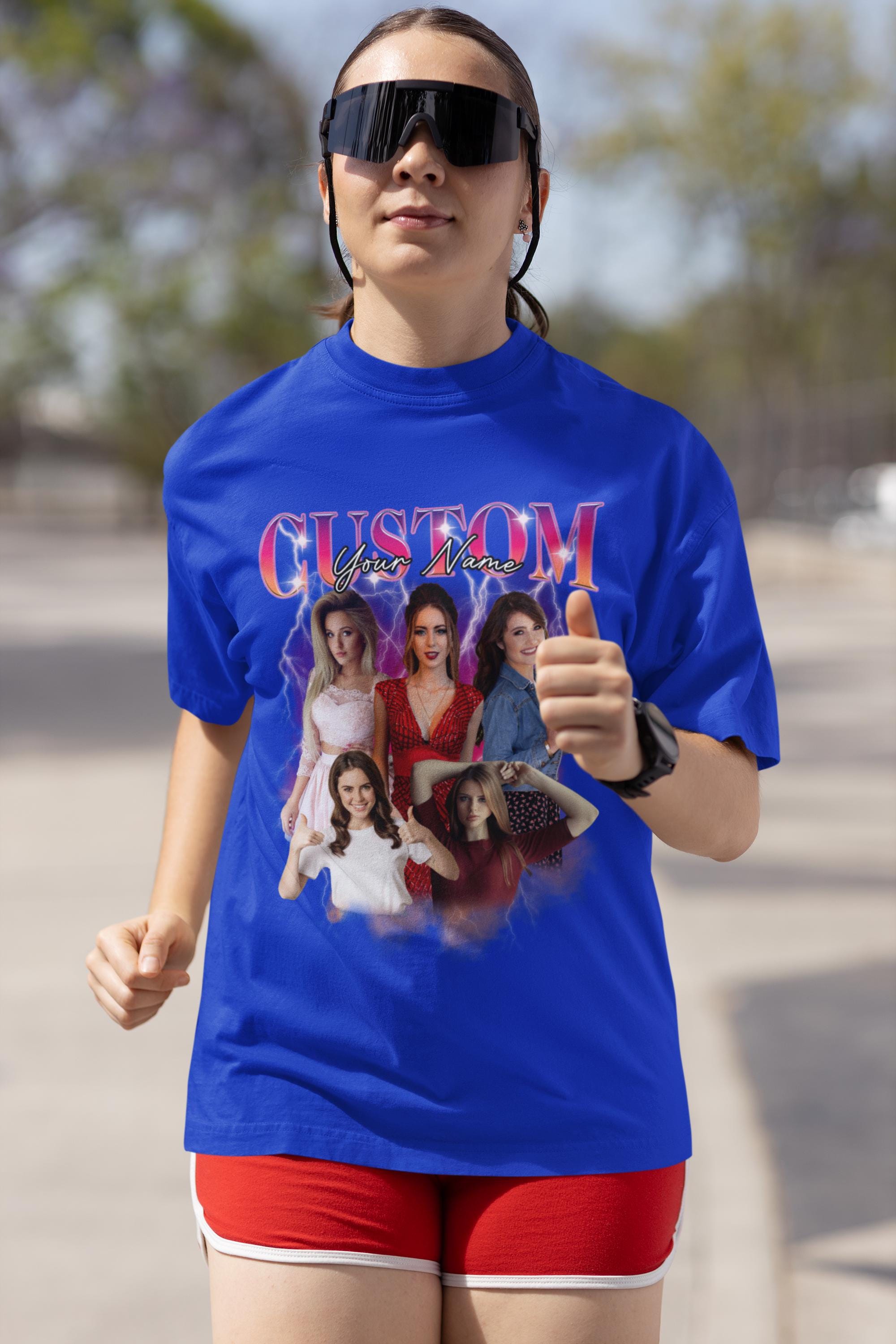 Custom Retro Bootleg Rap Tee: Personalized Photo T-shirt - Etsy