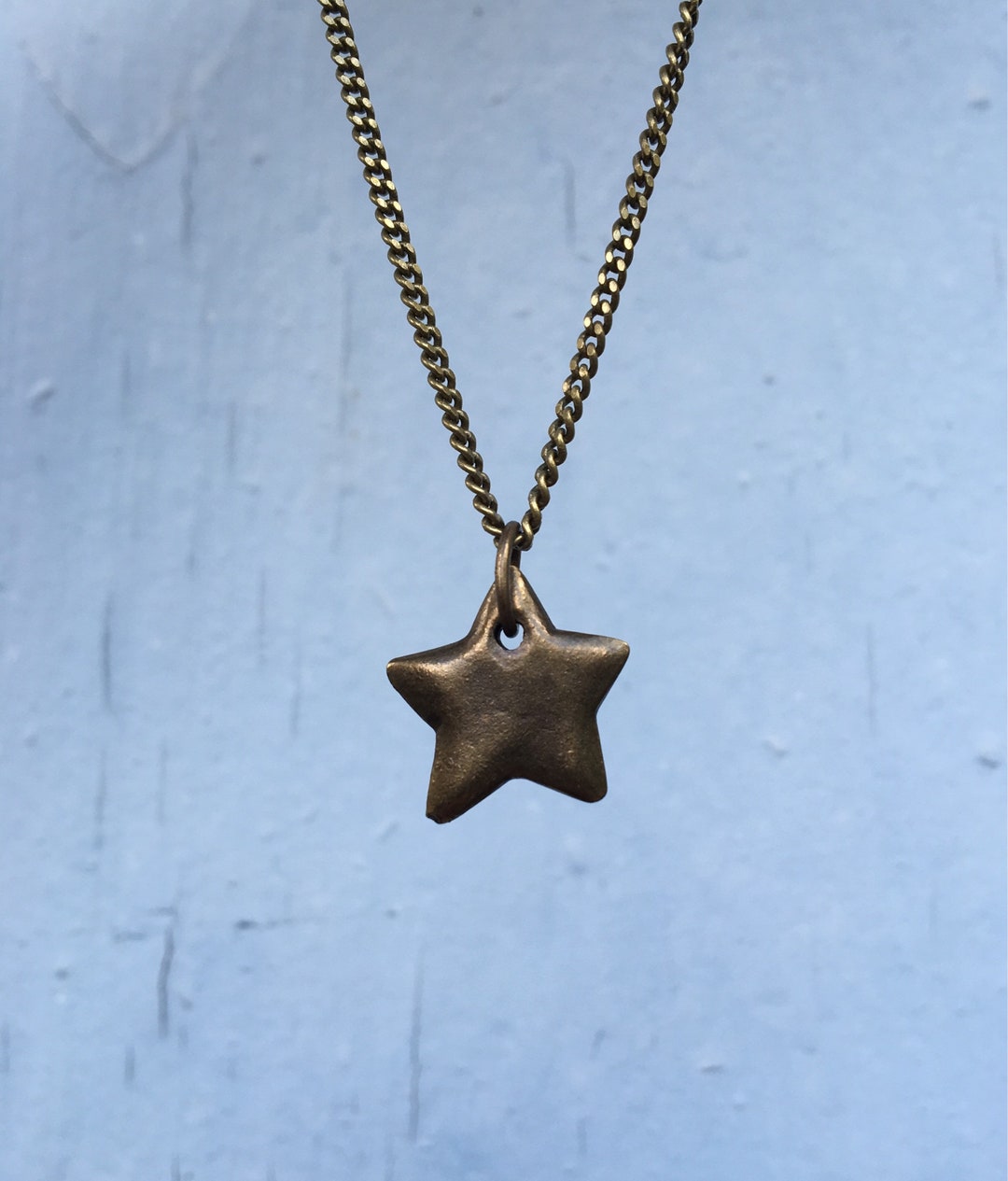 Bronze Star Necklace on Choice of Chain - Etsy