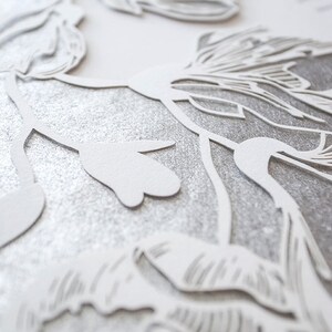 Ketubah Papercut Southern Magnolias metallic Border Design - Etsy