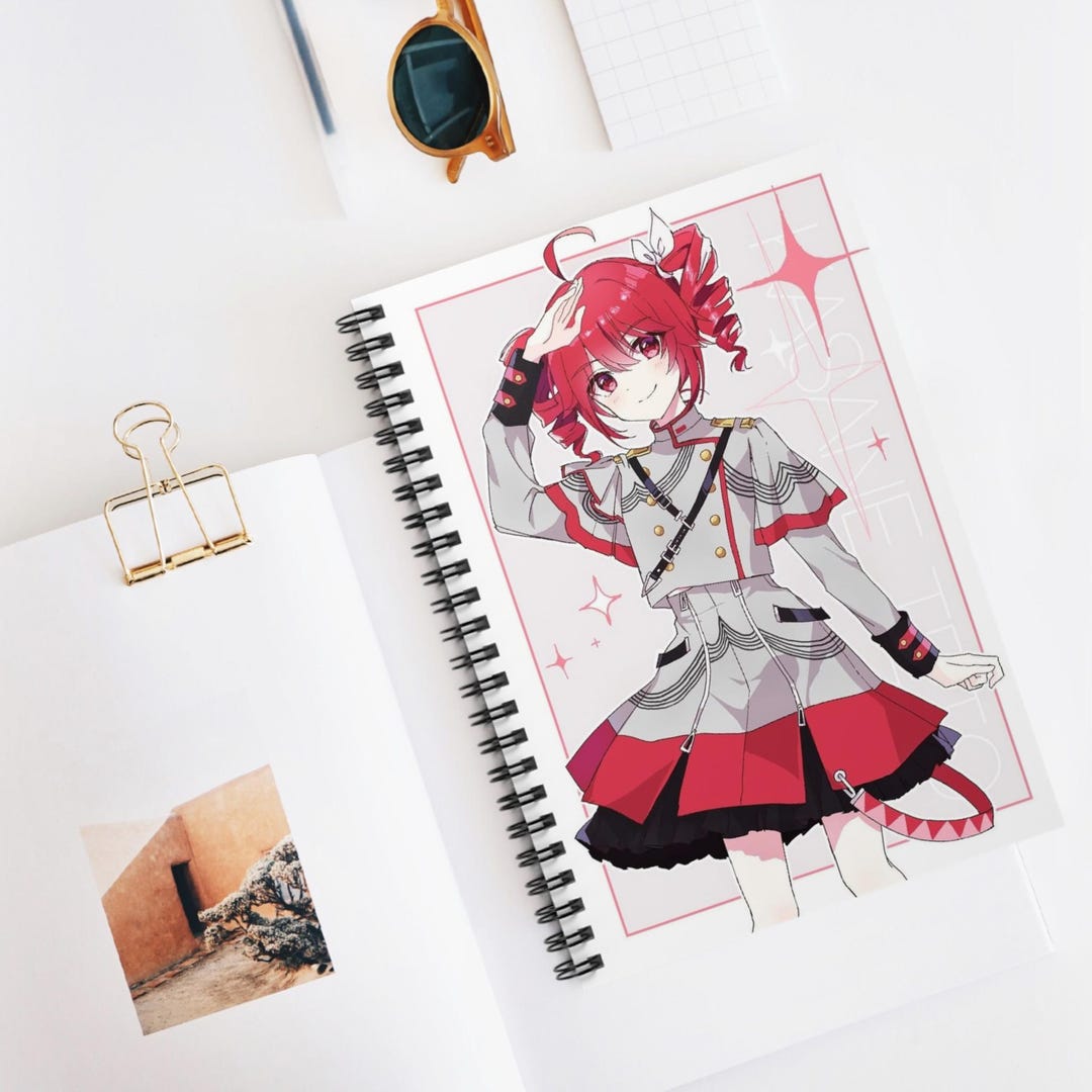 Teto Kasane Anime Spiral Notebook: Kawaii Vocaloid Stationery - Etsy