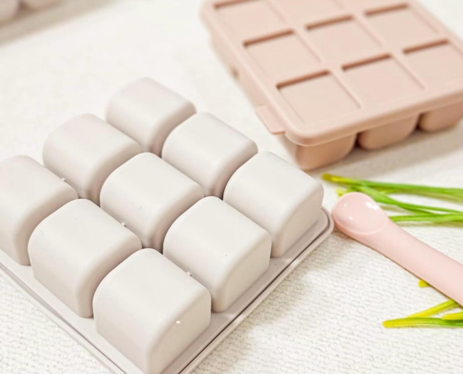Platinum Silicone Freezer Tray – 9-cube Food Storage for Baby Food ...
