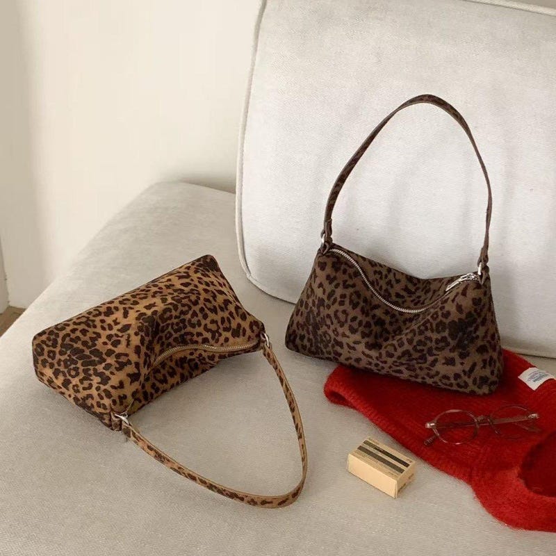 Vintage Purse Leopard Handle - Etsy UK