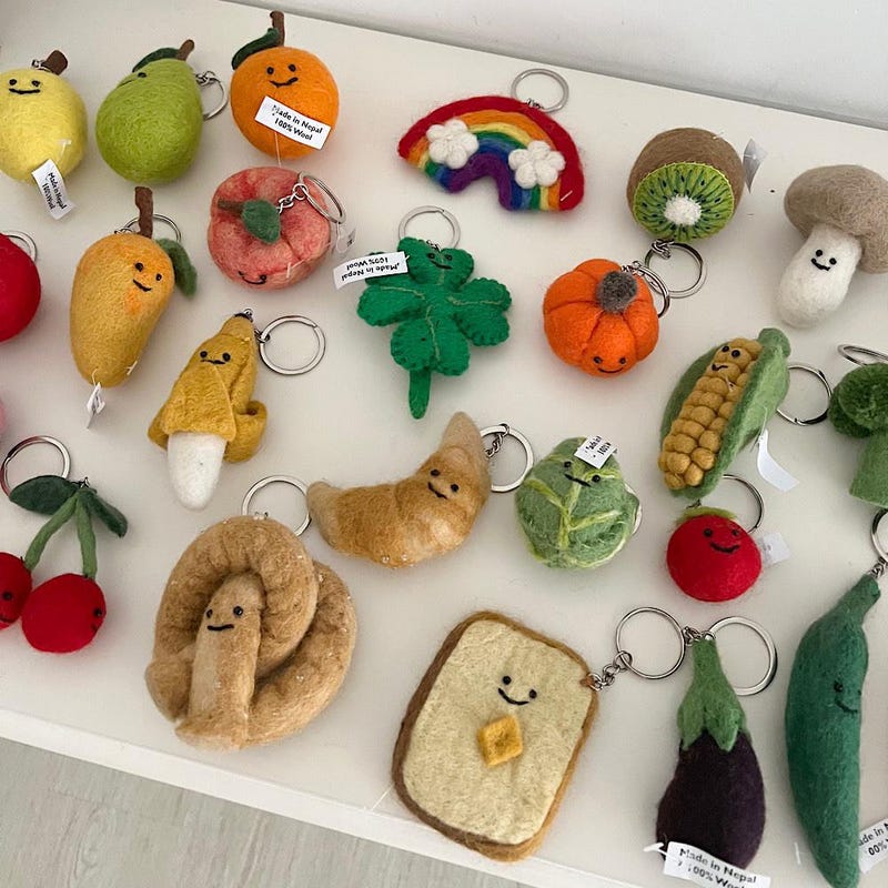 Food Keychain - Etsy