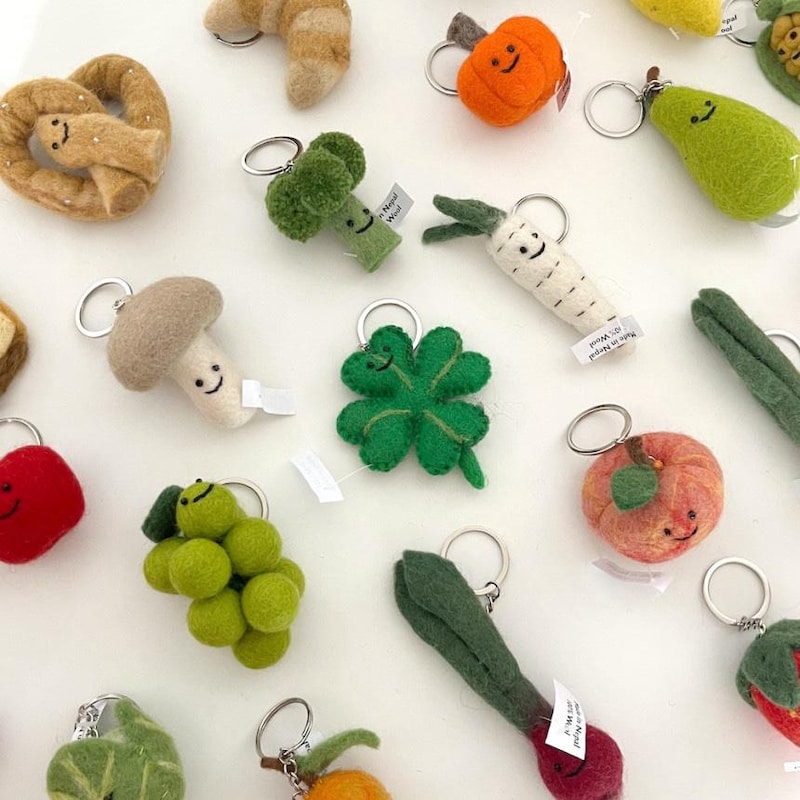 Needle Felted Keychain - Etsy Canada