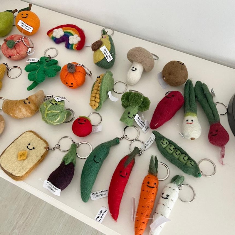 Felt Keychain - Etsy
