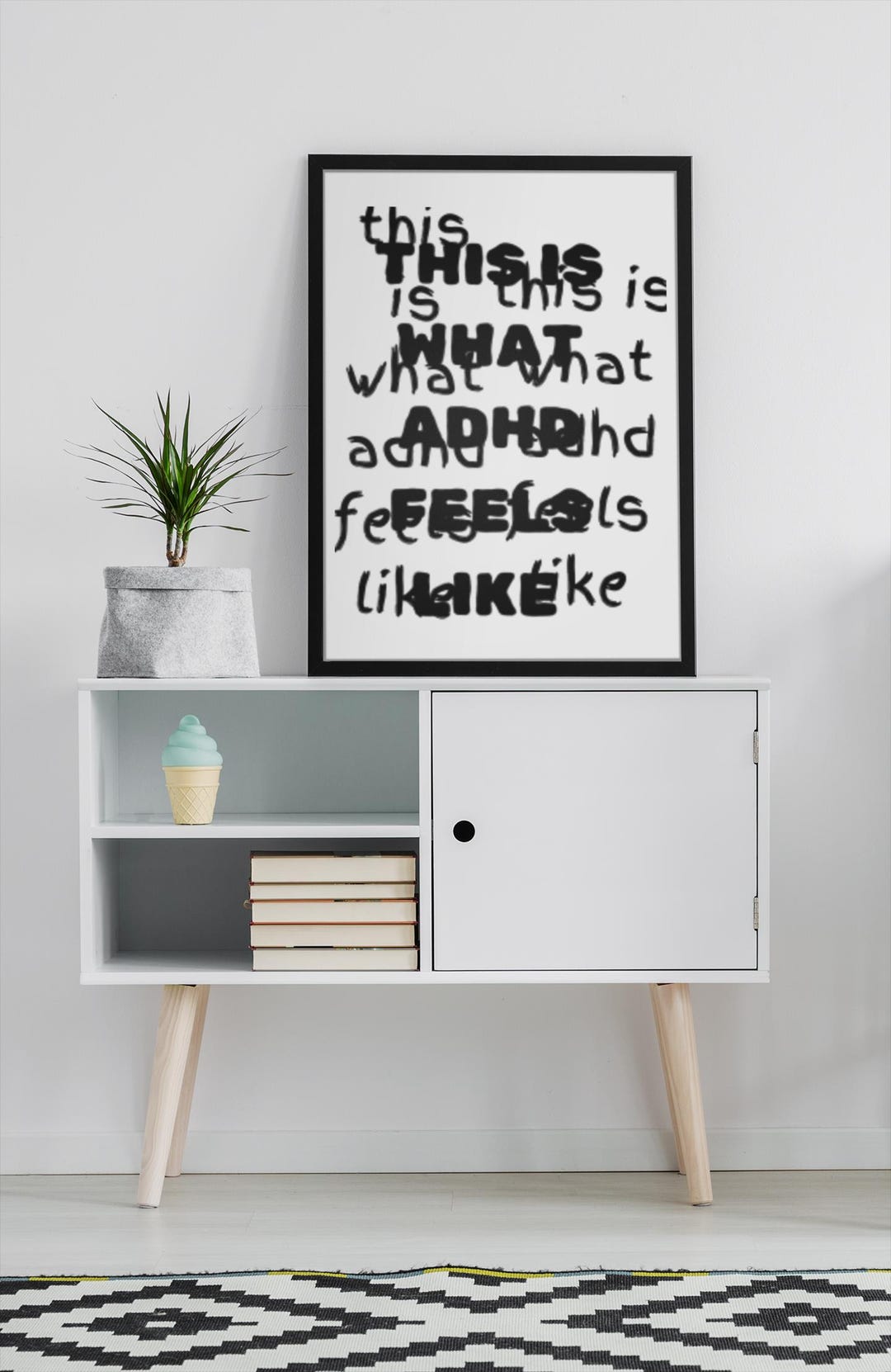 Digital Download – Bold & Chaotic Typography Wall Art - Etsy