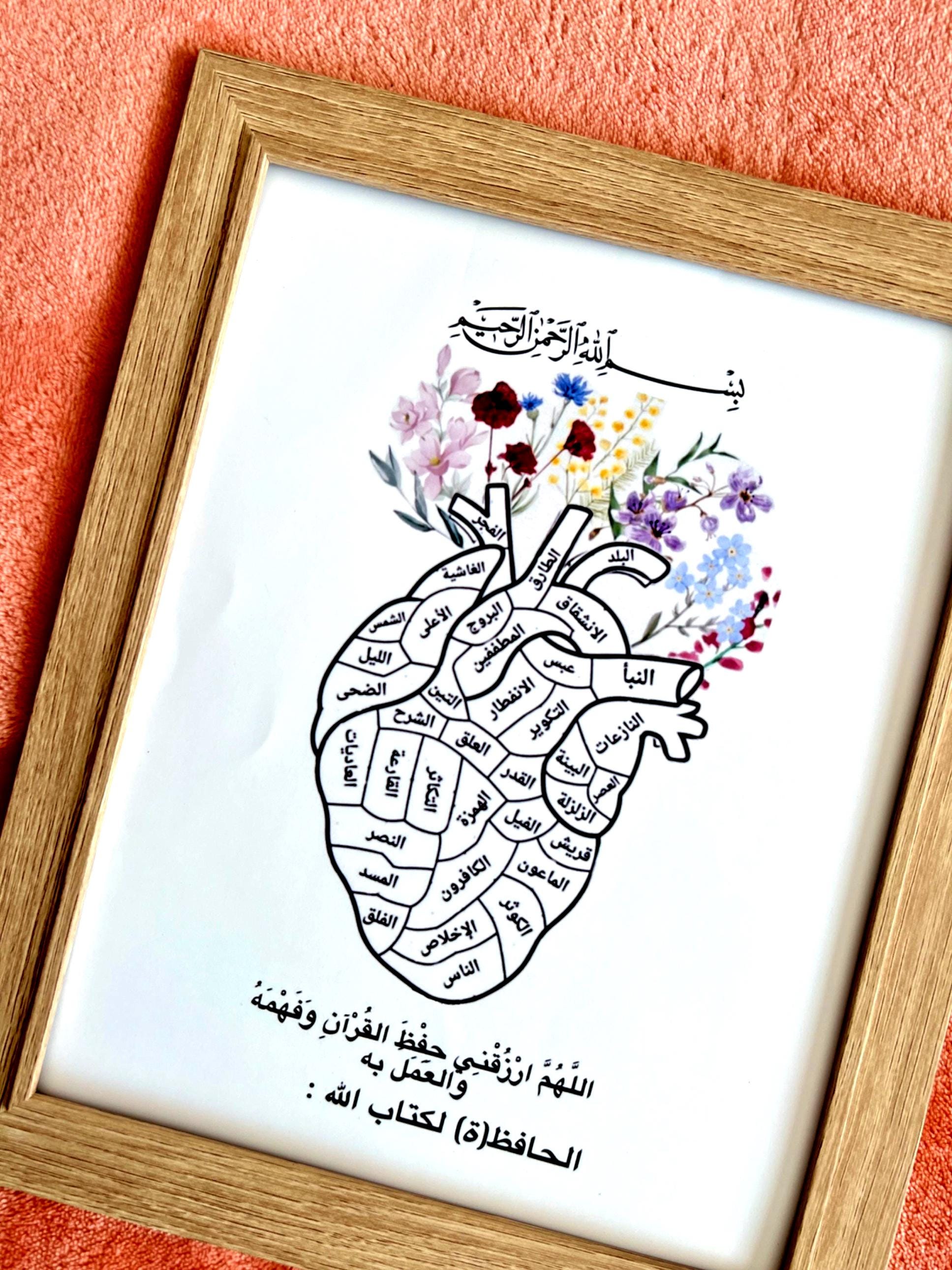 Islamic Gift Set:8x10 Juz Amma Coloring Frame Withquran Bookmark ...