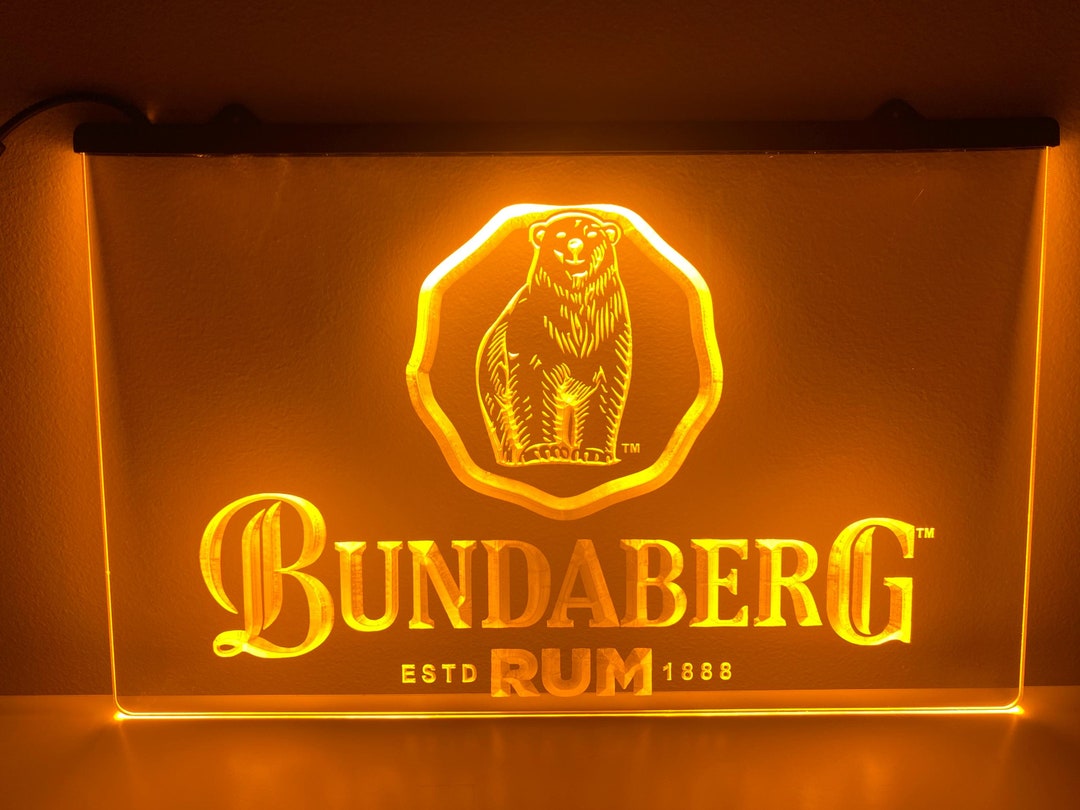 3D Engraved LED Bundaberg Rum Sign - Etsy