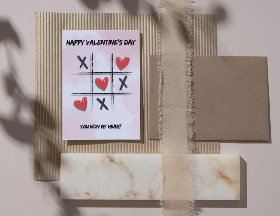 Valentine’s Day Card | Printable Valentine Card | You Won My Heart ...