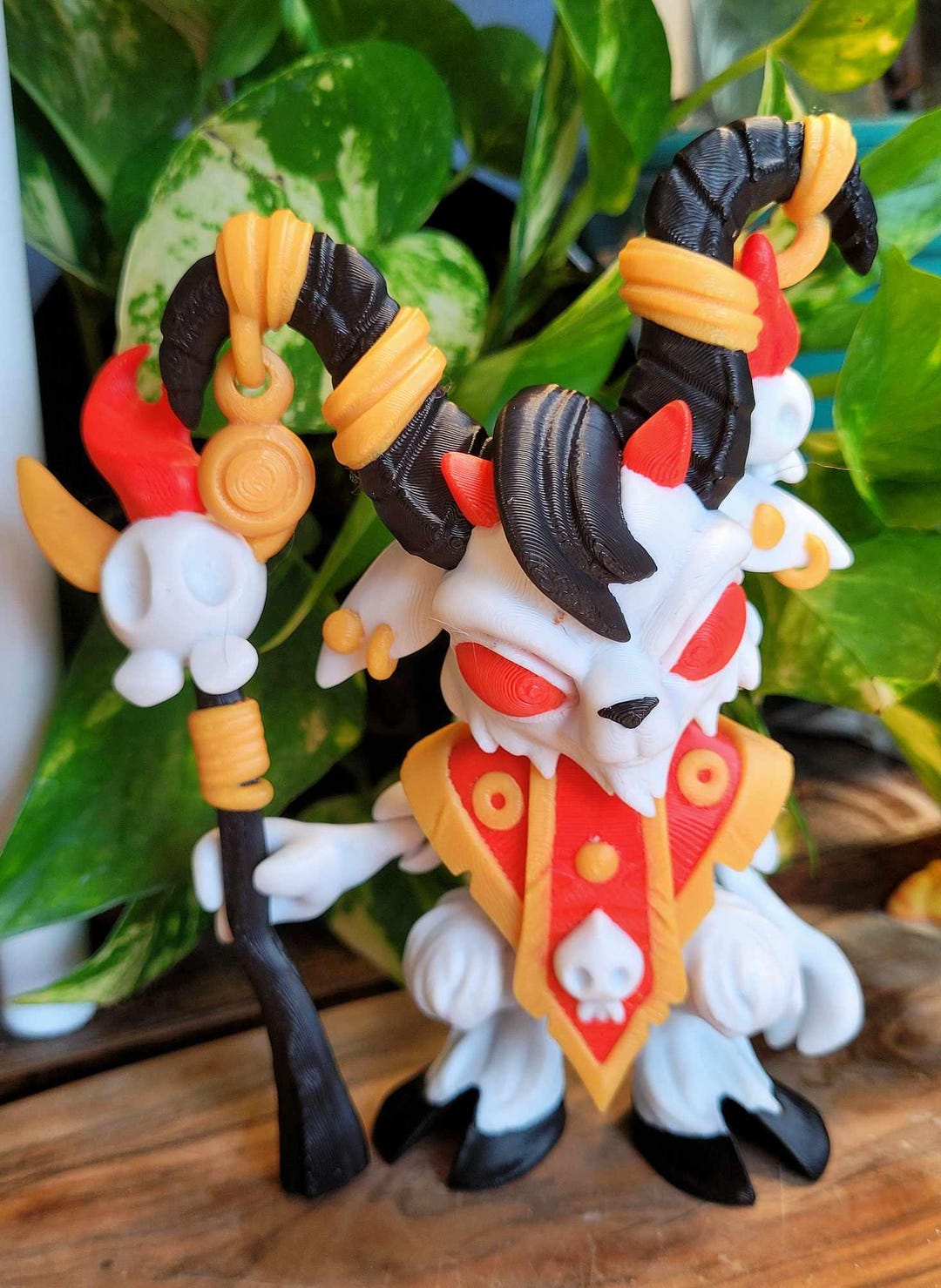 5.5'' Hellspawn Goat Articulated Toy 3D Printed Fidget Toy by Twisty ...