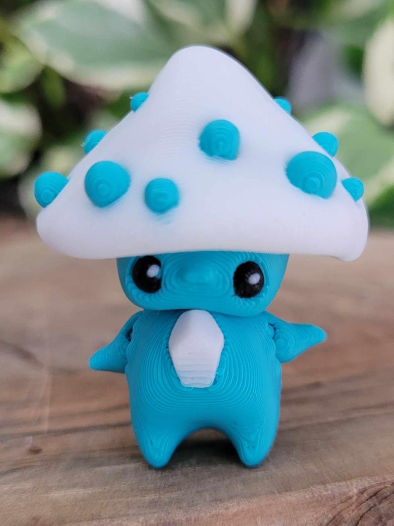 1.7'' Mushroom Pixie Poseable Articulated Fidget Toy - Etsy