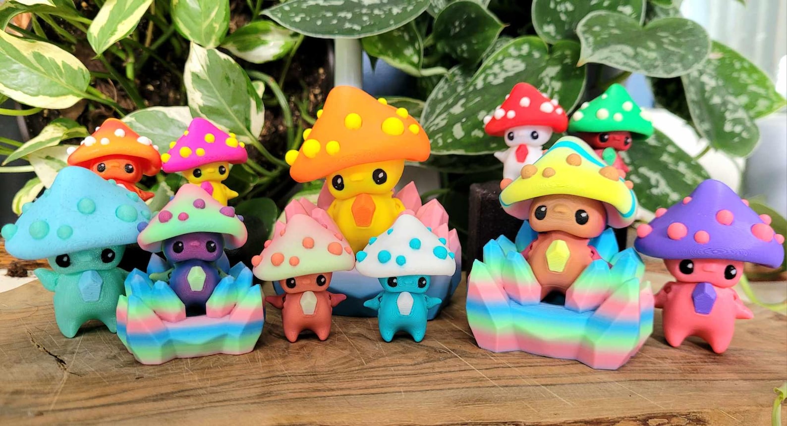 1.7'' Mushroom Pixie Poseable Articulated Fidget Toy - Etsy