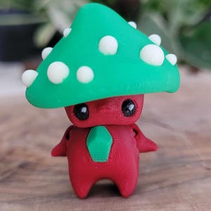 1.7'' Mushroom Pixie Poseable Articulated Fidget Toy - Etsy
