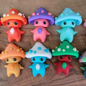 1.7'' Mushroom Pixie Poseable Articulated Fidget Toy - Etsy