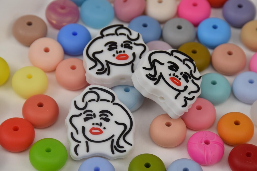 Stay Golden Girl Focal Silicone Beads,diy Focus Pen Bead,loose Beads ...