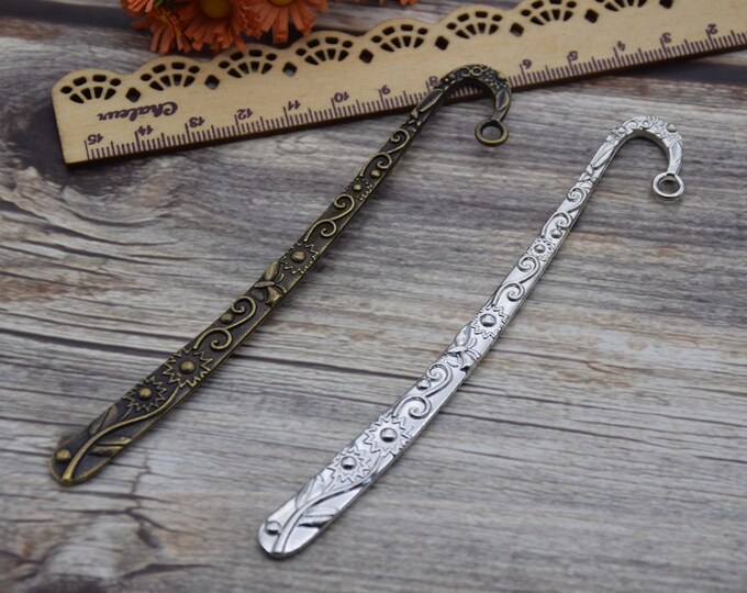 1piece Metal Twisted Coil Bookmarks,flower Bookmarks,readers Gift,book ...