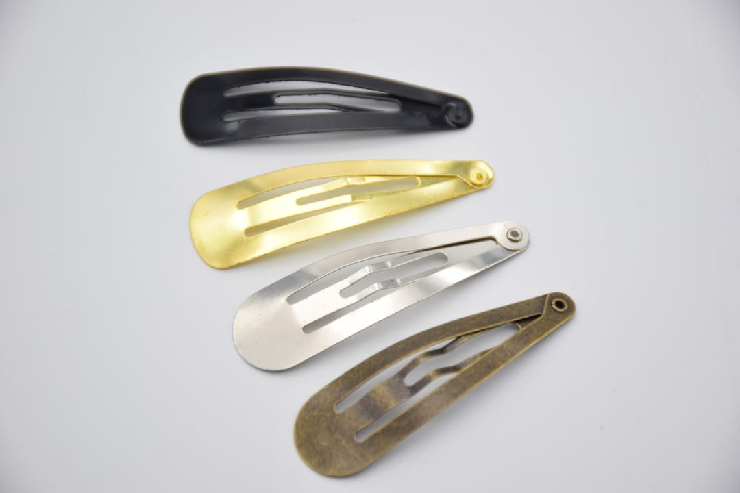 20 Metal Snap Hair Clip,snap Barrettes,hair Bow Flower Clip,baby Hair ...