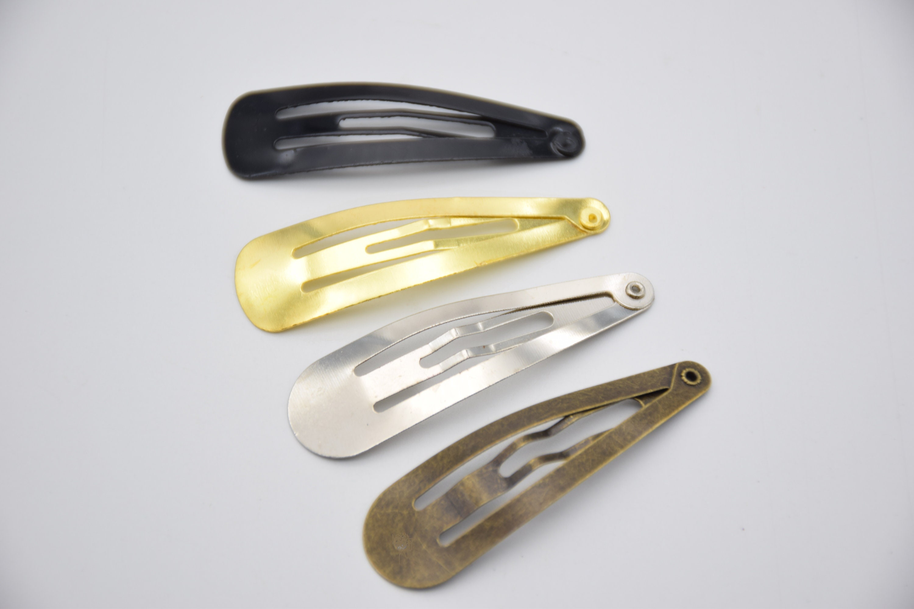 20 Metal Snap Hair Clip,snap Barrettes,hair Bow Flower Clip,baby Hair ...