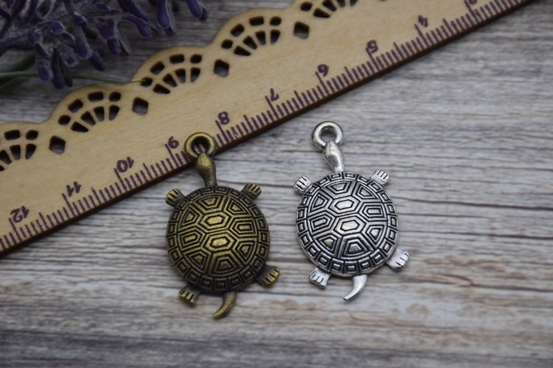 10 Tortoise Animal Charm Pendant Necklace Ornament Bracelet Decoration ...