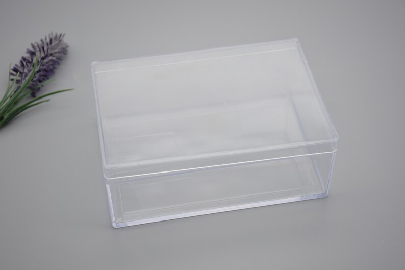 2PCS 130mmx90mmx50mm(height) Rectangle Clear Plastic Boxes,box With Lid ...