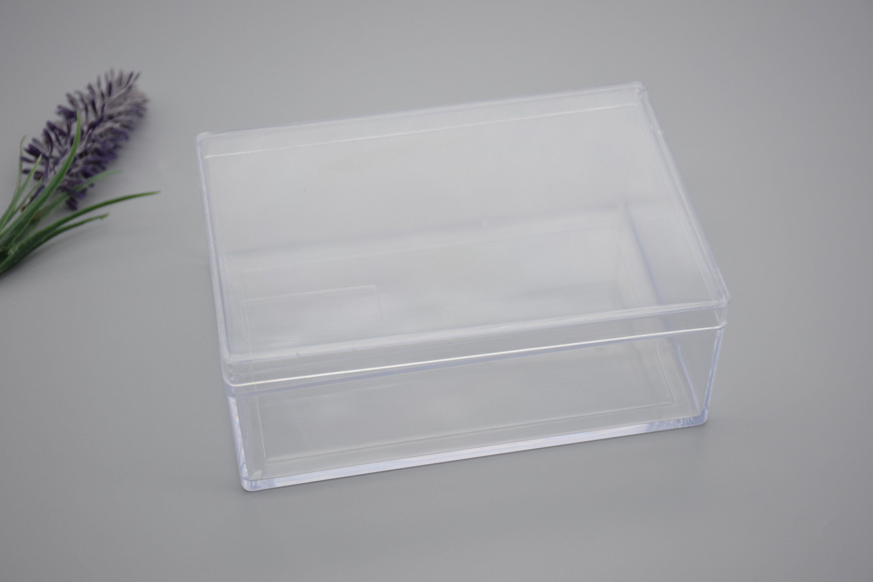 2PCS 130mmx90mmx50mm(height) Rectangle Clear Plastic Boxes,box With Lid ...