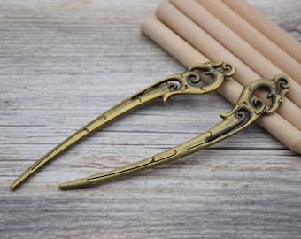 1piece Metal Hair Stickssimple Hair Stickssimple Hair - Etsy