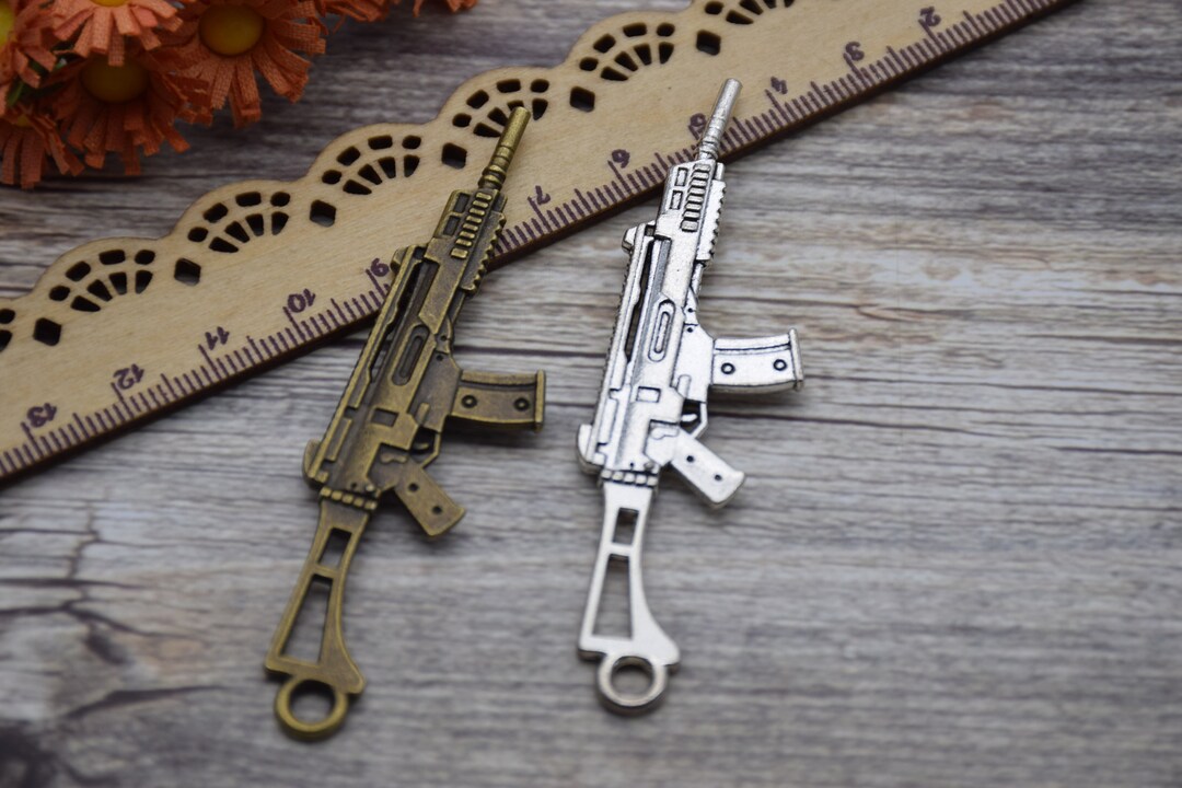 10 Gun Charm Rifle Gun Submachine Gun Weapon Charms Pendants Earring ...