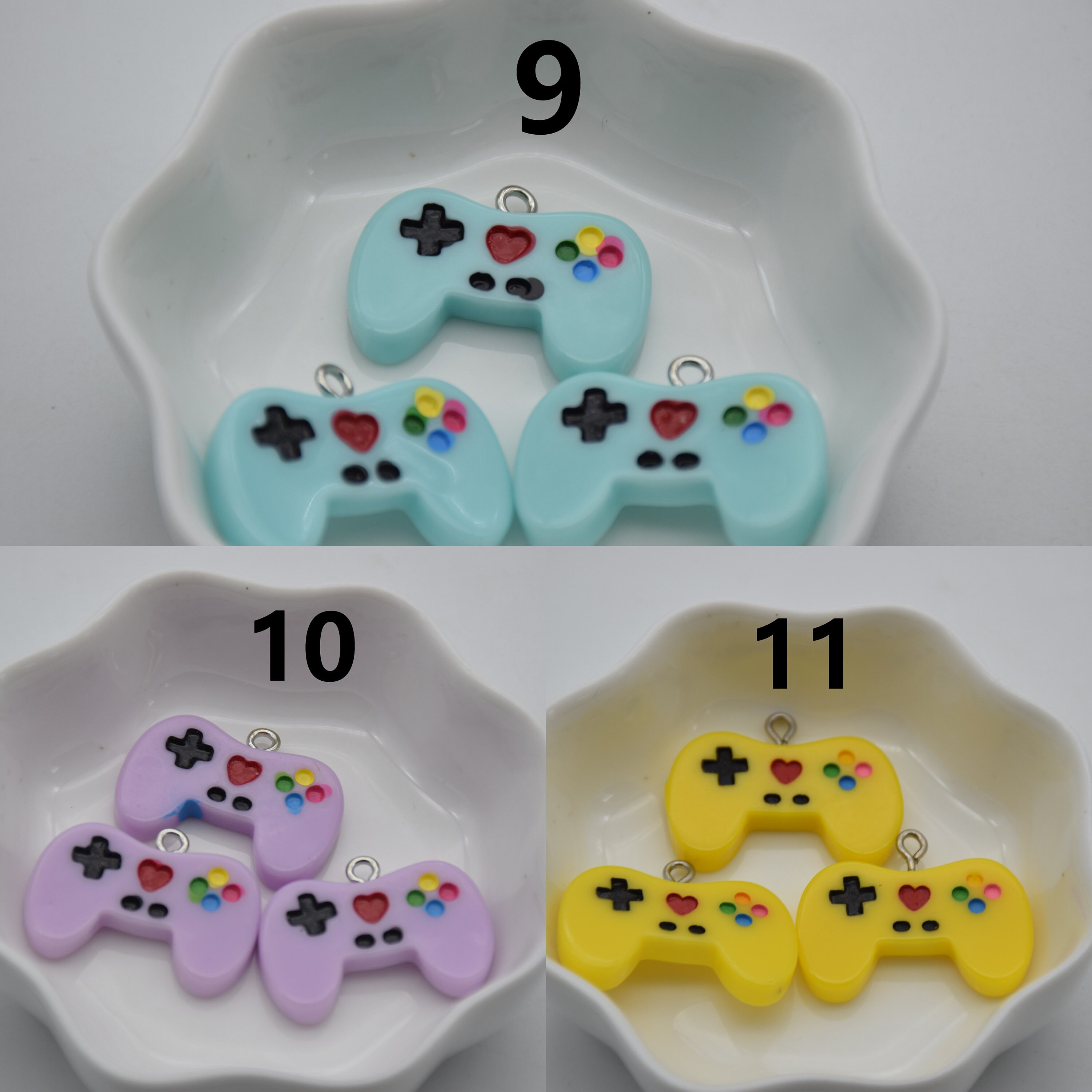 10 Resin/plastic Video Game Controller Cabochonsxbox/ps | Etsy