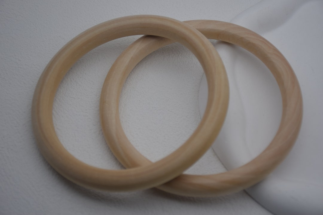 12CM Round Wood Rings,natural Wooden Bangles,unfinished Wood Circles ...