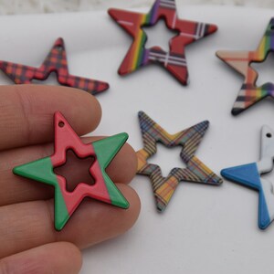 Star Pentagram Resin Charms,flat Back Resin Cabochon Pendants,jewelry ...
