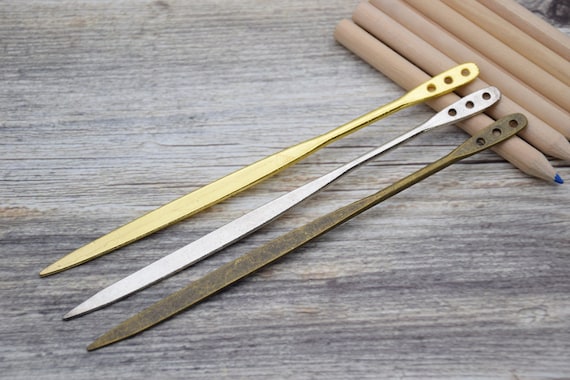 2pieces Metal Hair Stickssimple Hair Sticksplain Hair - Etsy