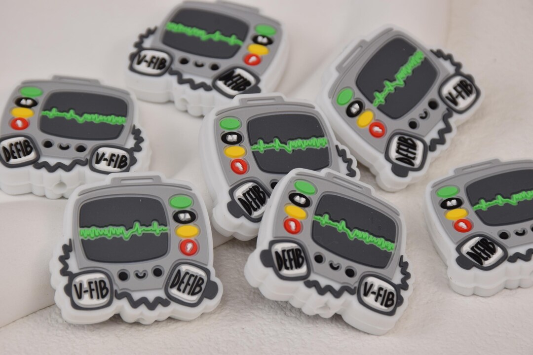 V-FIB DEFIB Focal Silicone Beads,defibrillator DIY Focus Pen Bead,gifts ...