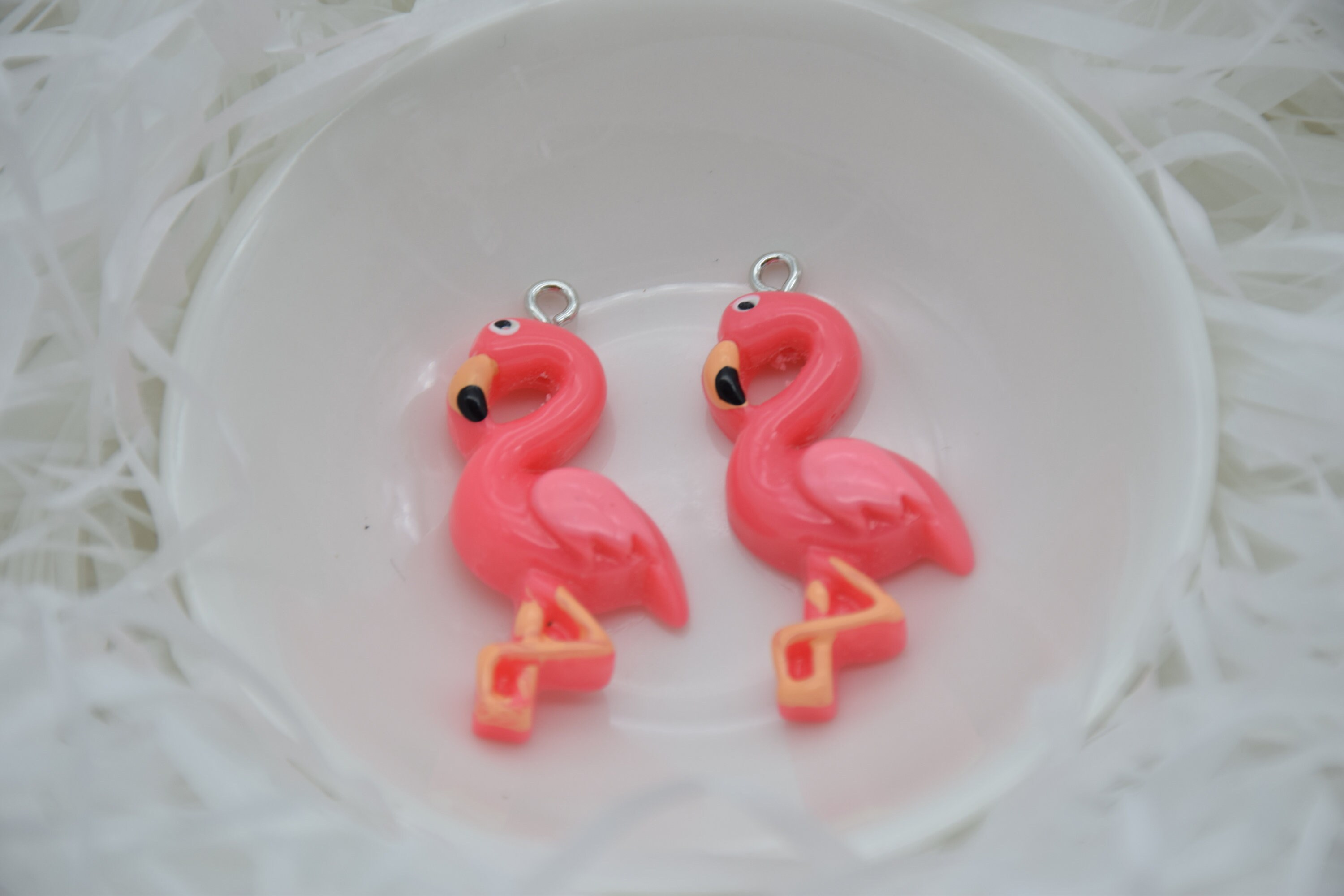 10 Resin/plastic Flamingo Bird Cabochonschristmas Tree - Etsy