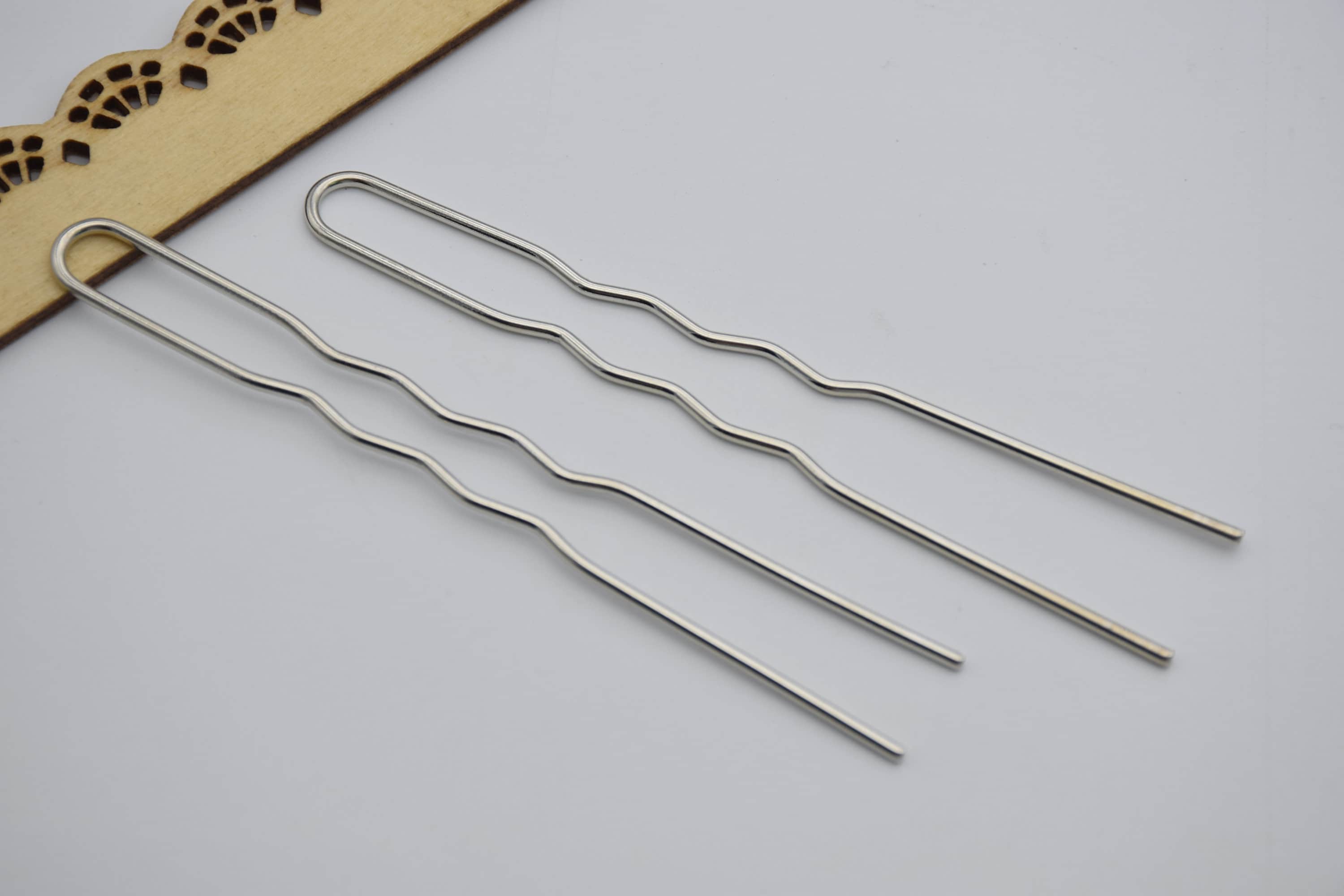 20 Metal Hair Pin,simple Hair Fork,hair Bun Holder,u Shaped Hair Pin ...